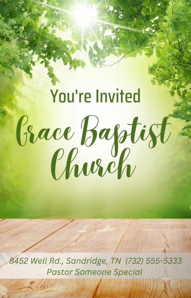 Your Personal Church Invitation Card Card - Order today!