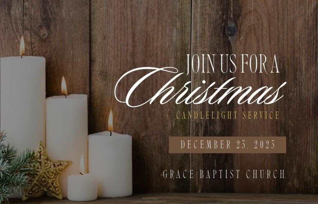 Candlelight Service Church Invitation Card - Order today!