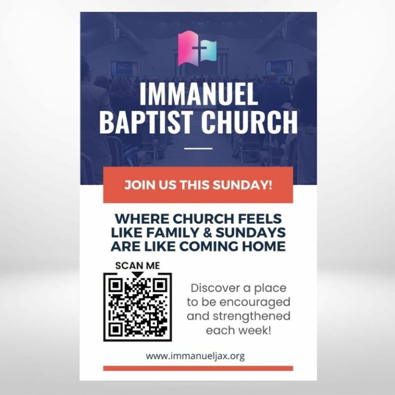 Church Family Church Invitation Card - Order today!