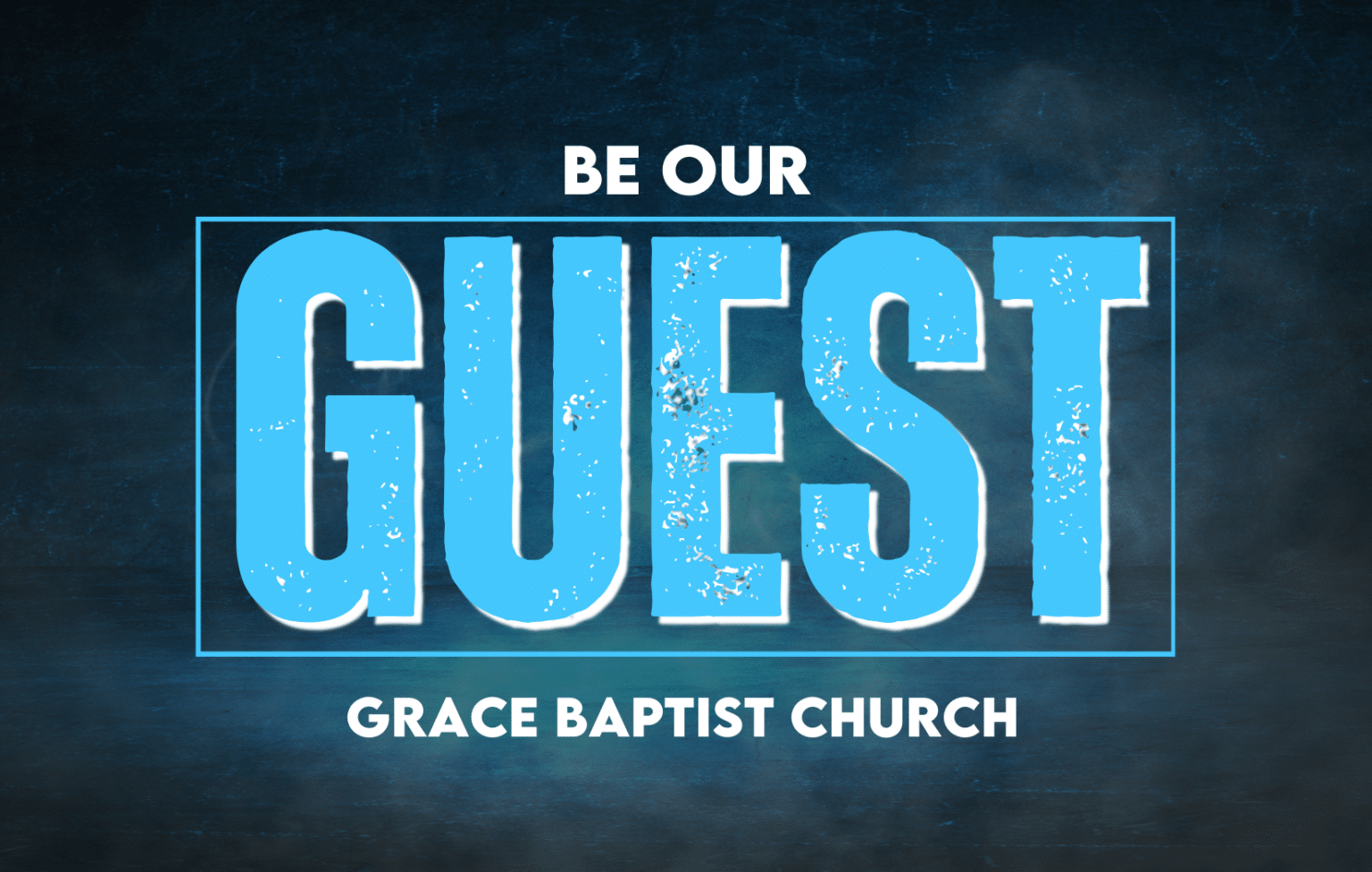 Be Our Guest Church Invitation Card - Order today!